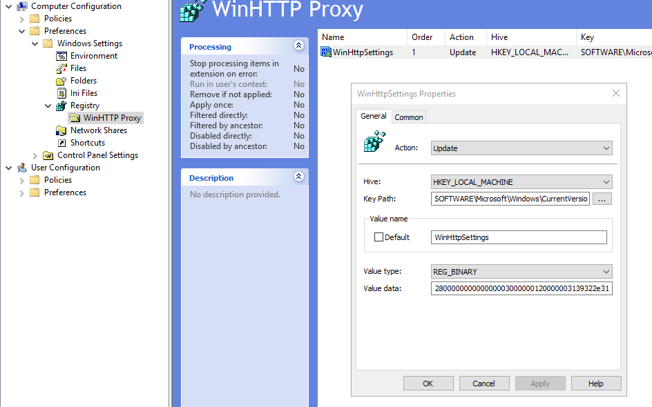 Configurer le proxy machine WinHTTP via Group Policy – Stefan Plizga